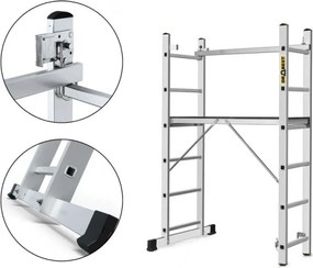 Multifunkční lešení 3m / 3,7m DRABEST ARD-2x6 HOME