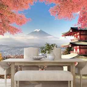 Fototapeta podzim v Japonsku - 450x300 cm