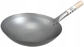 Pronett XJ3569 Pánev WOK ocelová, kulaté dno, Ø 35,5 cm