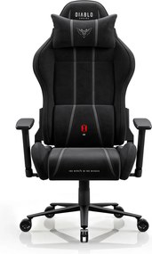 Látková herní židle černá Diablo X-One 2.0 Burned Black Normal