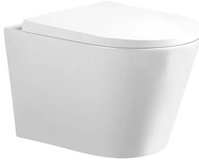 BPS-koupelny Závěsná WC mísa se SoftClose sedátkem HYD-4772, bílá
