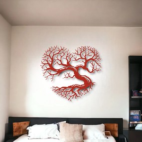 Strom života 7 - kovový obraz na zeď Velikost: 125cm, Barva: Red