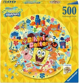Ravensburger Kulaté puzzle SpongeBob / 500 dílků / od 12 let