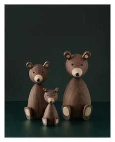 Dřevěný medvídek Baby Bear Walnut Lucie Kaas