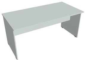 Stůl jednací rovný 160 cm - Hobis Gate GJ 1600 Dekor stolové desky: šedá, Dekor lamino podnože: šedá