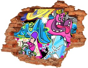 Wallmuralia Foto fotografie díra na zeď Graffiti 90x70 cm