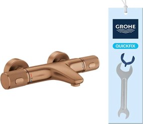 Grohe Precision Feel - Termostatická vanová baterie, kartáčovaný Warm Sunset 34788DL0