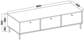 Falco TV stolek Tomila 303/2 eukalyptus