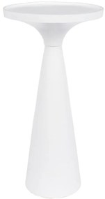 OnaDnes -20% Bílý kulatý kovový odkládací stolek ZUIVER FLOSS 28 cm