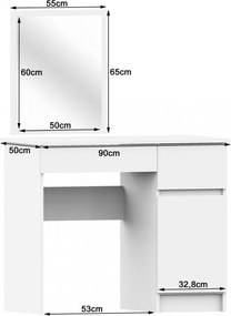 Toaletní stolek P-2/SL pravý