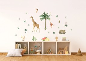 Dětská samolepka na zeď Jungle | 65 x 85 cm | DDK2329
