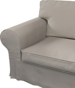 Potah na pohovku IKEA Ektorp 2-místná s lenoškou barva šedá látka pletený vzor
