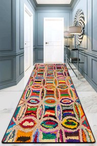 Conceptum Hypnose Kusový koberec Circulo Djt, Vícebarevná Rozměr koberce: 80 x 300 cm