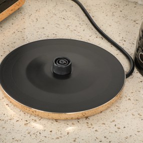 HOMCOM elektrická rychlovarná konvice, 1,7 L, 2,2 kW, rychlý var s odnímatelným omyvatelným anti-vápenným filtrem
