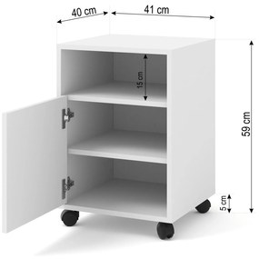 BIM Skříňka pod psací stůl BIMotion 60 cm bílá