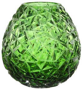 Váza Rock, barva zelená, výška 165 mm