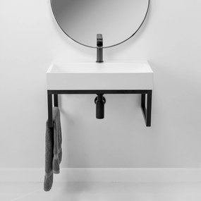 Rea, Konglomerátové umyvadlo na desku REA GOYA - 70CM + konzola, KPL-U8902