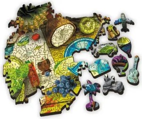 TREFL Wood Craft Origin Dřevěné puzzle Barevné koktejly / 501 dílků /