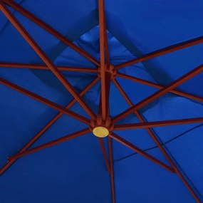 Závěsný slunečník 400 x 300 cm Dekorhome Modrá