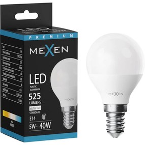 Mexen Nova LED žárovka E14, G45, 5W, Neutrální - 4000K, 525 lm - L101-E14-0540-01