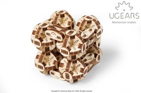 Ugears 3D dřevěné mechanické puzzle Kostka Flexi