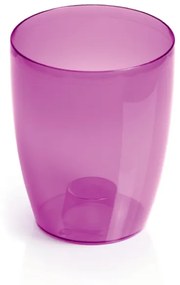 PROSPERPLAST Květináč - COUBI ORCHID, kulatý průsvitný Průměr: 16 cm, Barva: fialová