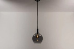 Závěsné designové skleněné svítidlo Theater Nero One