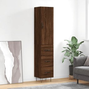 vidaXL Skříň highboard 34,5 x 34 x 180 cm kompozitní dřevo [3198882] Barva: Bílá