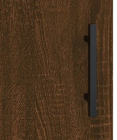 Skříň highboard hnědý dub 69,5 x 34 x 180 cm kompozitní dřevo,  3196098