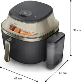 Philips 5000 NA547/07 černá / Horkovzdušná fritéza / 2000 W / 40°C - 2