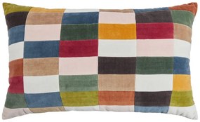 CHECKER VELVET Polštář 40 x 70 cm - mix barev