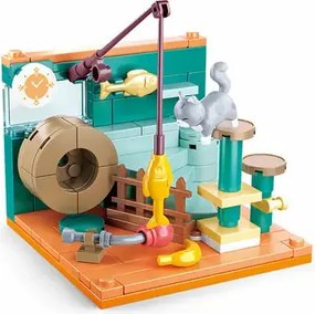Sluban Mini Handcraft M38-B0919C Rybářský kout s kočkou / LEGO - kompa