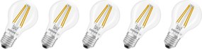 Osram LED žárovka »Base Classic«, 5 kusů (Cla60, E27, 806lm, 2700 K, transparentní)