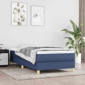 Rám postele s boxspringem modrá 80x200 cm textil 3120572