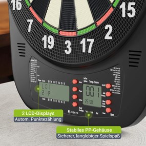 Juskys Elektronický terč na šipky s příslušenstvím