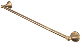 Rea Retro, koupelnový 1-ramenný věšák na ručník 60cm 332867B, mosazná, REA-06927