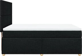 Box spring postel s matrací černá 140 x 190 cm textil 3293570
