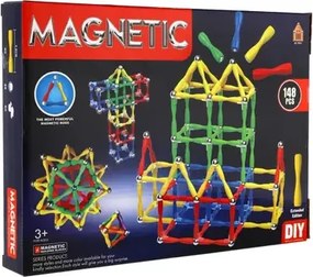 TEDDIES Magnetická stavebnice / 148 dílků / od 3 let