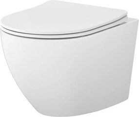 Cersanit Mito Závěsné WC se sedátkem Desse, 34,5 × 36 × 49 cm, bez splachovacího kruhu
