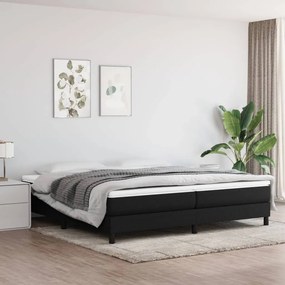 Rám postele s boxspringem černý 200 x 200 cm textil 3120542