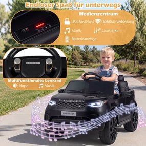 Costway 12 V Land Rover dětské elektrické závěsné auto LED hudební bezdrátové