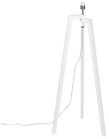Moderní stojací lampa bílá bez stínidla - Puros
