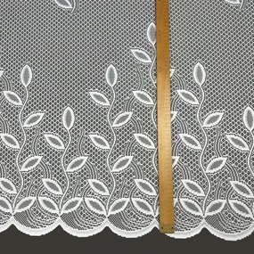 Vitrážová žakárová záclona 3721 - výška 90 cm , metráž