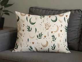 Povlak na polštář z mikrovlákna BOHO MOON 70x90 cm, krémový