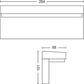 PH 17456/30/P7 HUE Nyro VENKOVNÍ NÁSTĚNNÉ SVÍTIDLO 13,5W 1000lm 2000-6500K IP44, černá - PHILIPS HUE (915005841701)