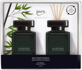 Ipuro Sada aroma difuzérů Essentials, Black Bamboo, 2x 50 ml