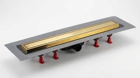 Sprchový žlab SAT Aurum 75 cm zlatá lesk plný SATZLAB80G