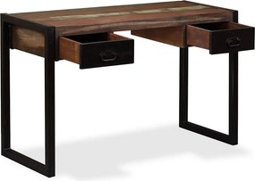 Psací stůl s 2 zásuvkami masivní recyklované dřevo 120x50x76 cm 244905