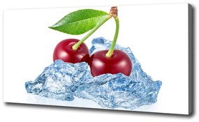Wallmuralia Foto obraz tištěný na plátně Višně s ledem 100x50
