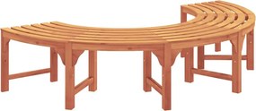 Stromová lavička 8 -Seater 2 ks 160 x 80 x 45cm Přírodní 3324836